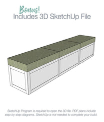Built-in Storage Bench Woodworking Plans – Houseful of Handmade