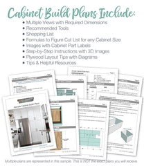 Face Frame Base Cabinet Woodworking Plans – Houseful of Handmade
