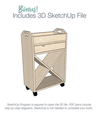 Simple Craft Cart Build Plans – Houseful of Handmade