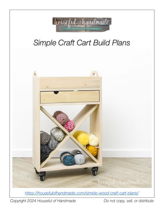 Simple Craft Cart Build Plans – Houseful of Handmade