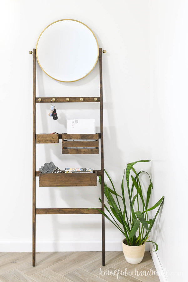 Entry Storage Ladder Build Plans – Houseful of Handmade