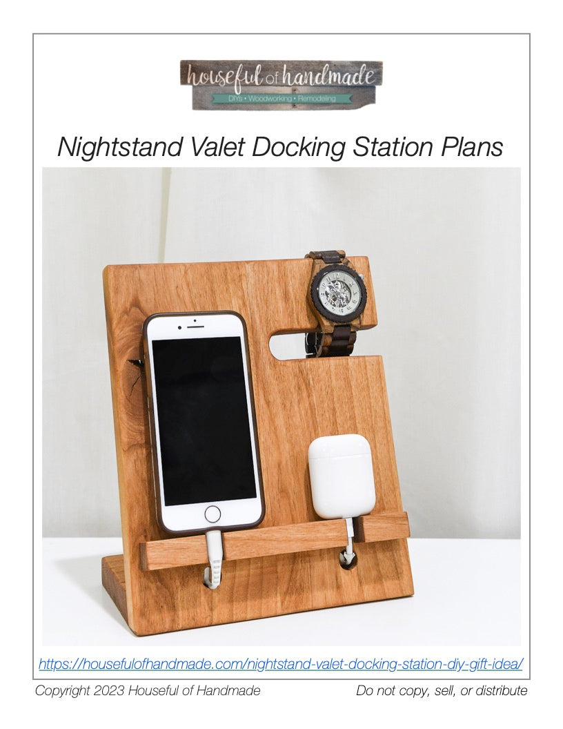 Nightstand Valet Docking Station Build Plans – Houseful of Handmade