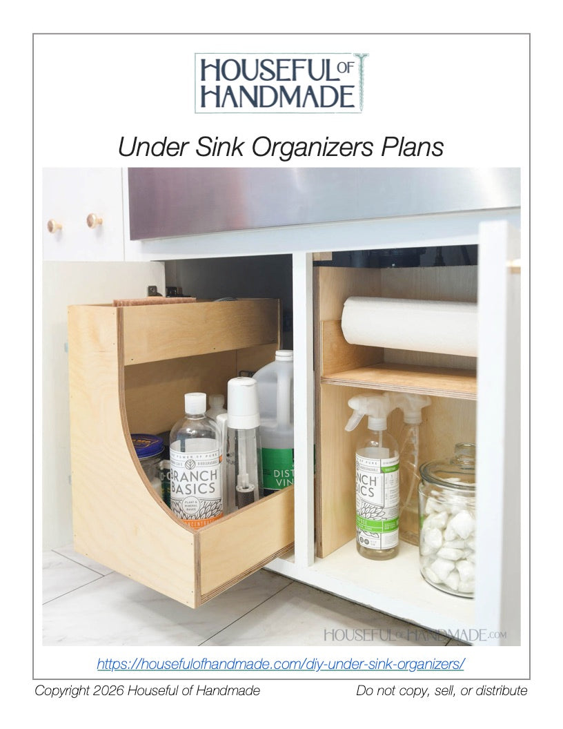 Under Sink Organizers Woodworking Plans – Houseful of Handmade