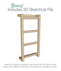 Wall Mounted Blanket Ladder Build Plans – Houseful of Handmade